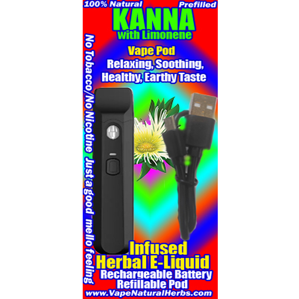 Kanna Prefilled Vaporizer Pen/Pod – Vape Natural Herbs